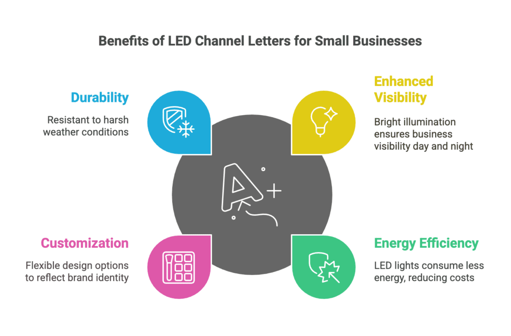 LED Channel Letters For Small Businesses | National Neon Signs