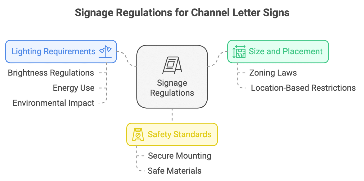 Channel Letter Signage Permits And Regulations | National Neon Signs