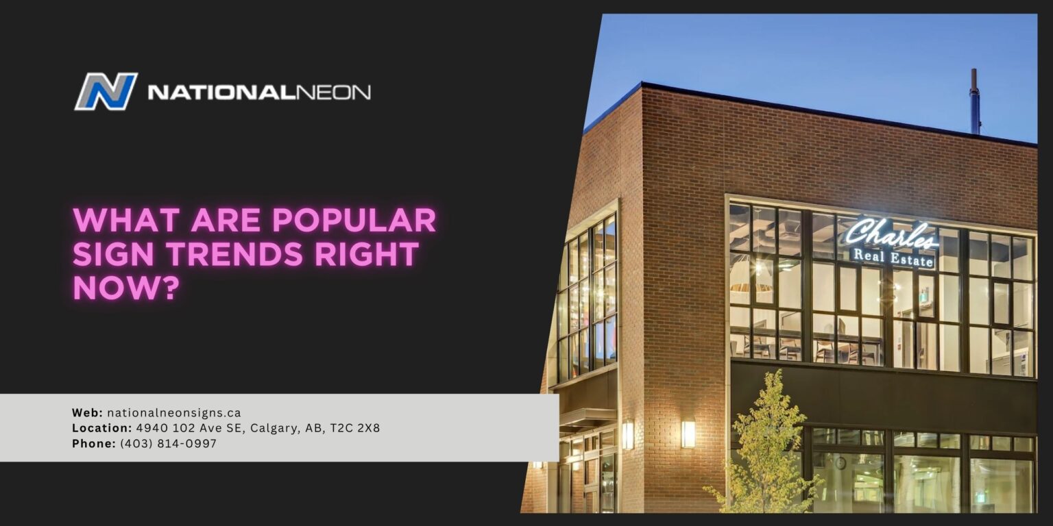 What Are Popular Sign Trends In 2026? | A Guide By National Neon Signs